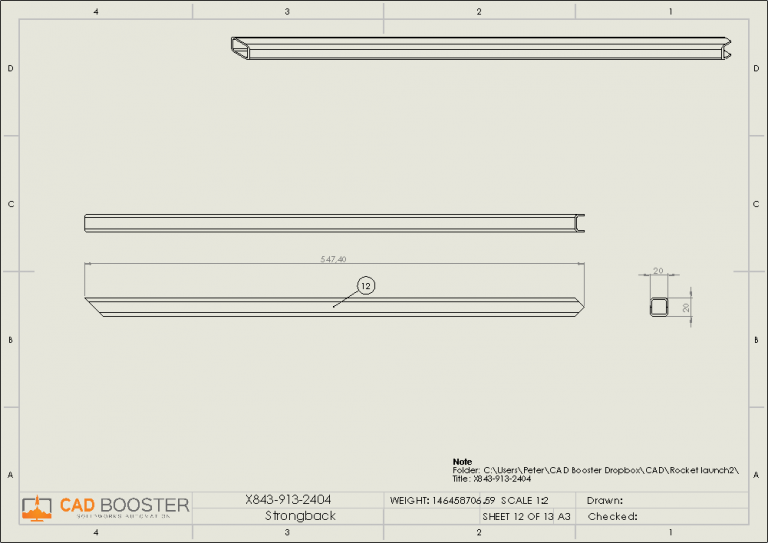 Weldment drawing: a sheet for every body in one click - CAD Booster