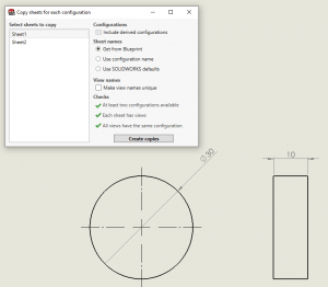 Copy drawing sheets for each configuration - Drew - CAD Booster