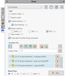 How to use the batch tool - Drew - CAD Booster