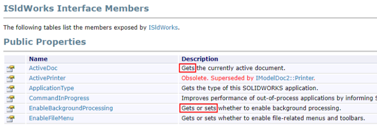 SOLIDWORKS API: the basics - SldWorks, ModelDoc2 (part 2)